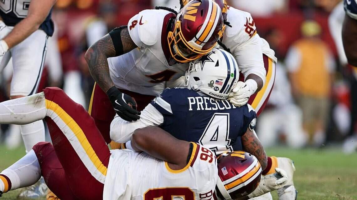 Dak Prescott in question for final game after taking 6 sacks | Fort ...