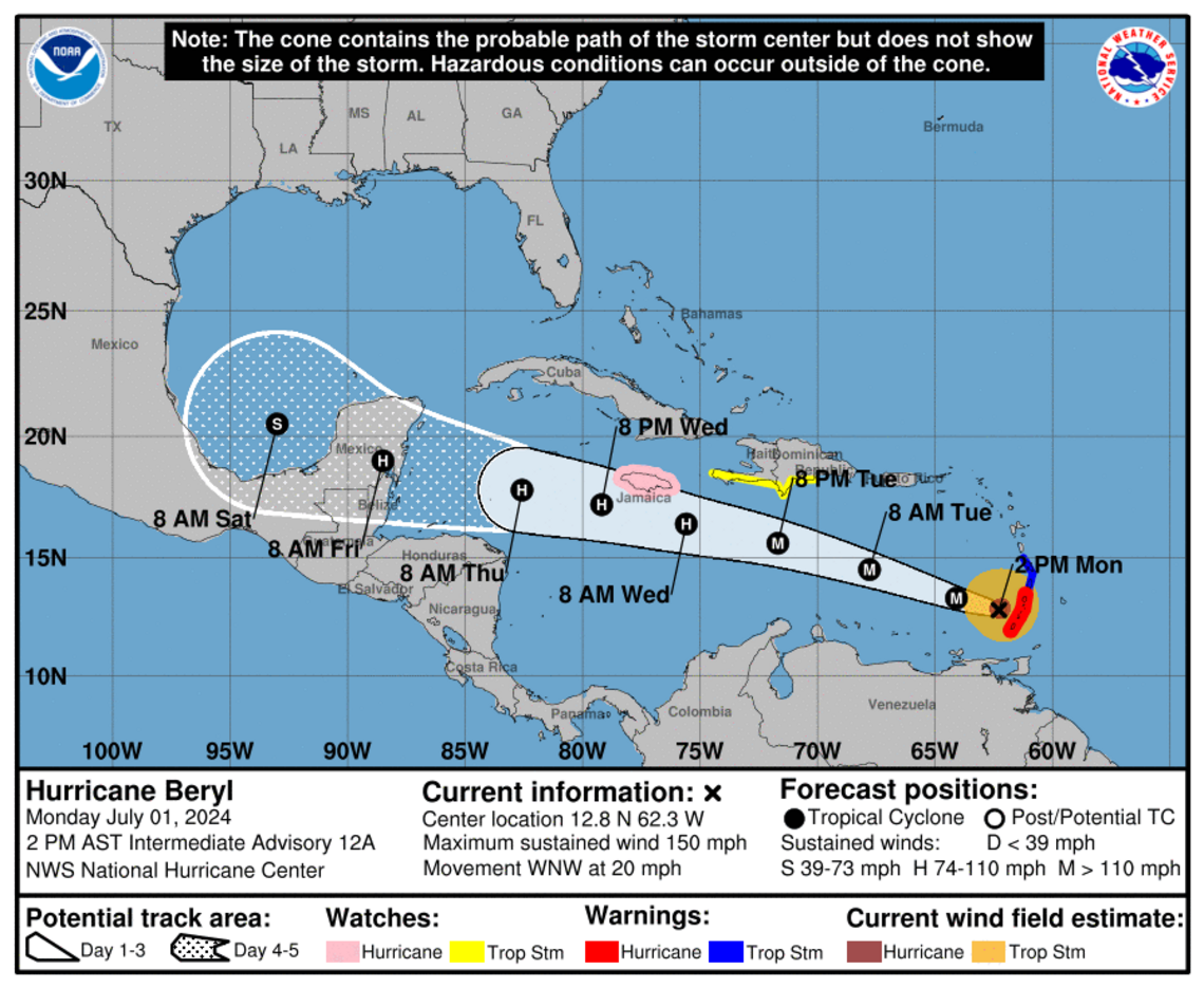 Hurricane Beryl: Will storm impact Dallas-Fort Worth? | Fort Worth Star ...