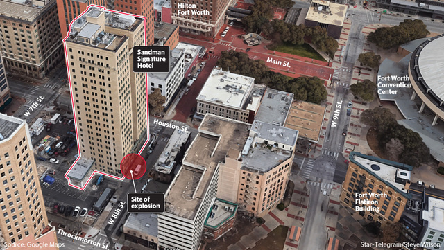 What we know about downtown Fort Worth Sandman Hotel explosion | Fort ...