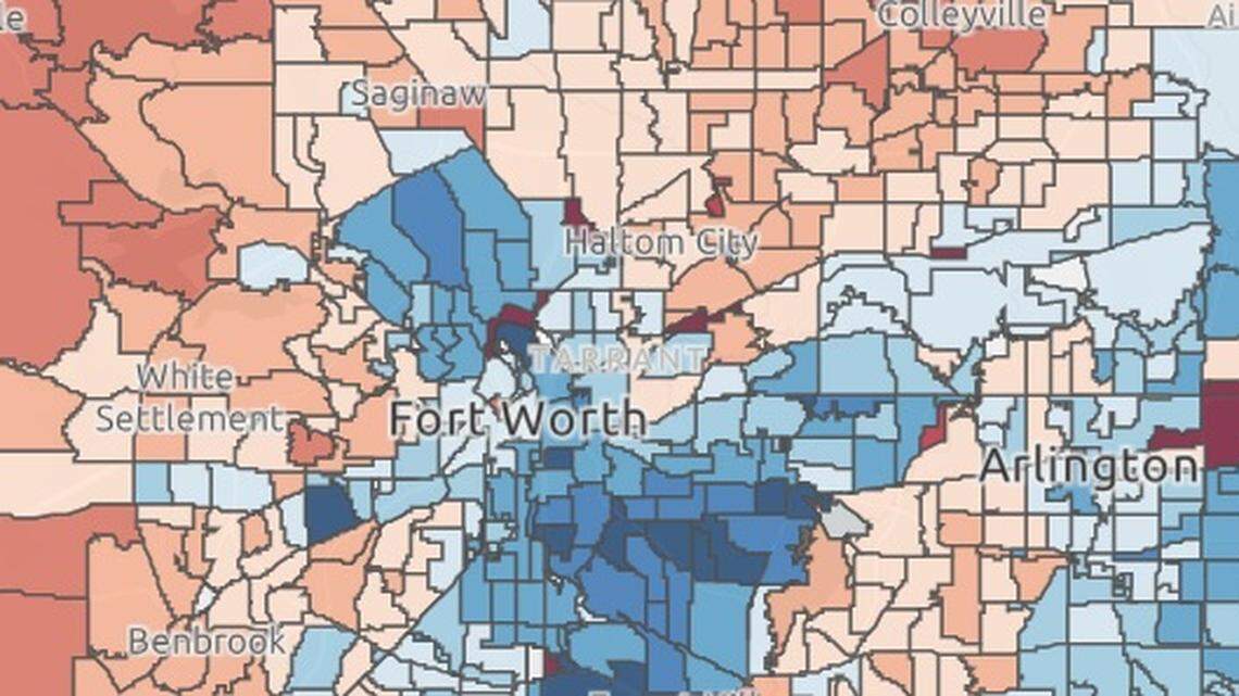 Map shows how Tarrant County precincts voted for governor | Fort Worth ...