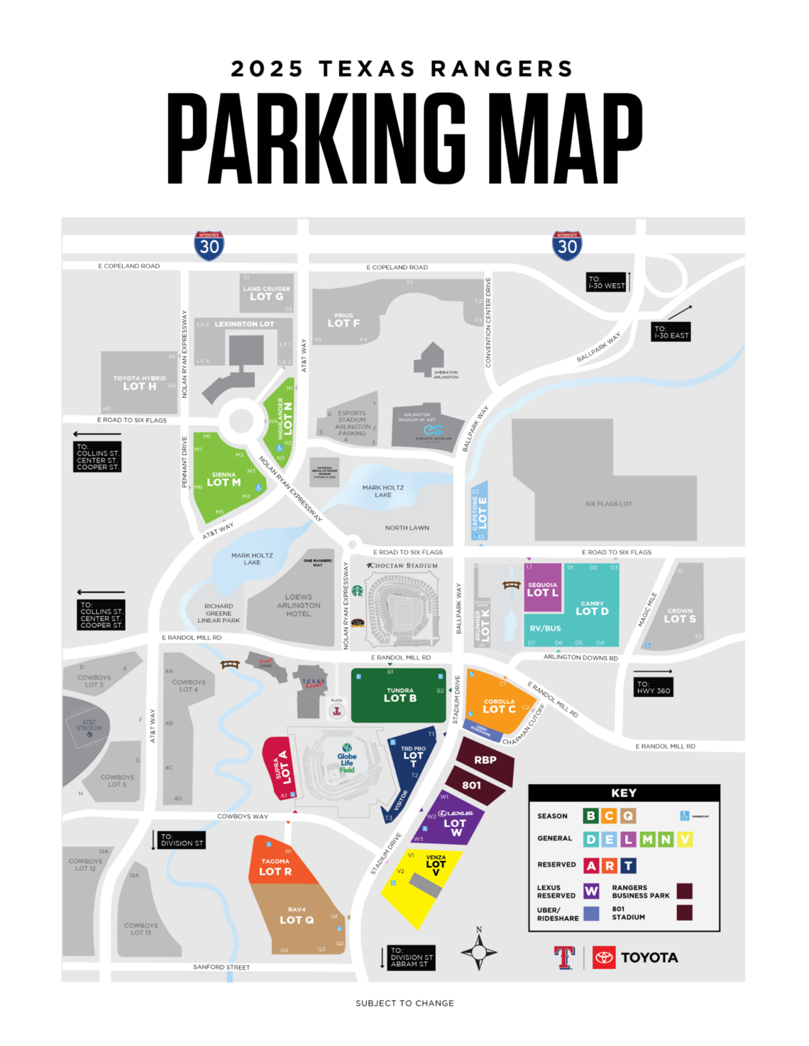 2025 Texas Rangers home games parking guide | Fort Worth Star-Telegram