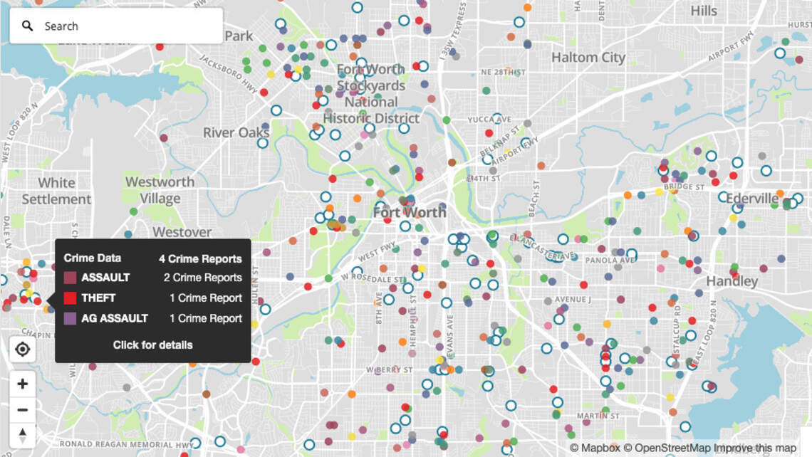 Fort Worth crime map shows locations of offenses in the city | Fort ...