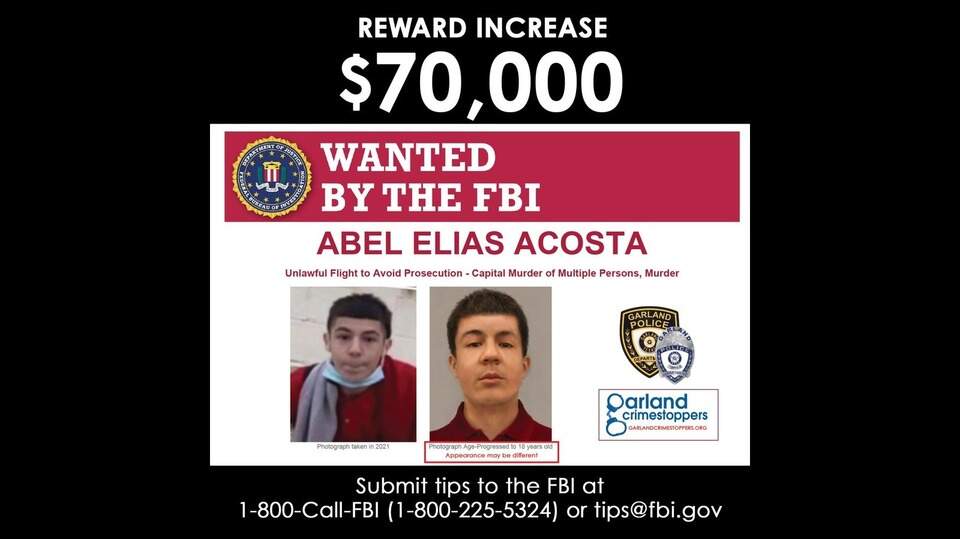 Reward raised to $70,000 for Garland triple murder suspect | Fort Worth ...