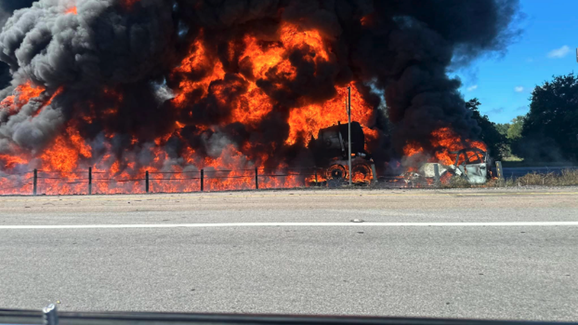 Photo, video shows aftermath of 290 tanker explosion in Texas | Fort ...